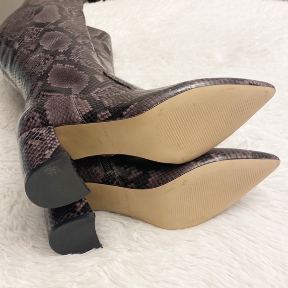 Marc Fisher | Shoes | New Marc Fisher Retie 2 Over The Knee Snake Heel ...